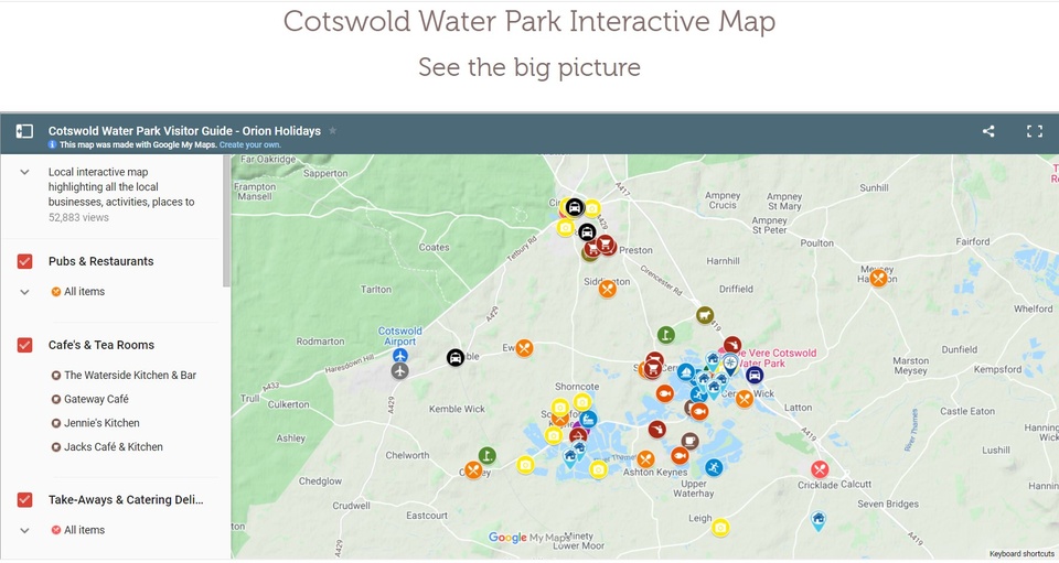 Orion Holidays - Cotswold Water Park Guest Guide Book | Touch Stay